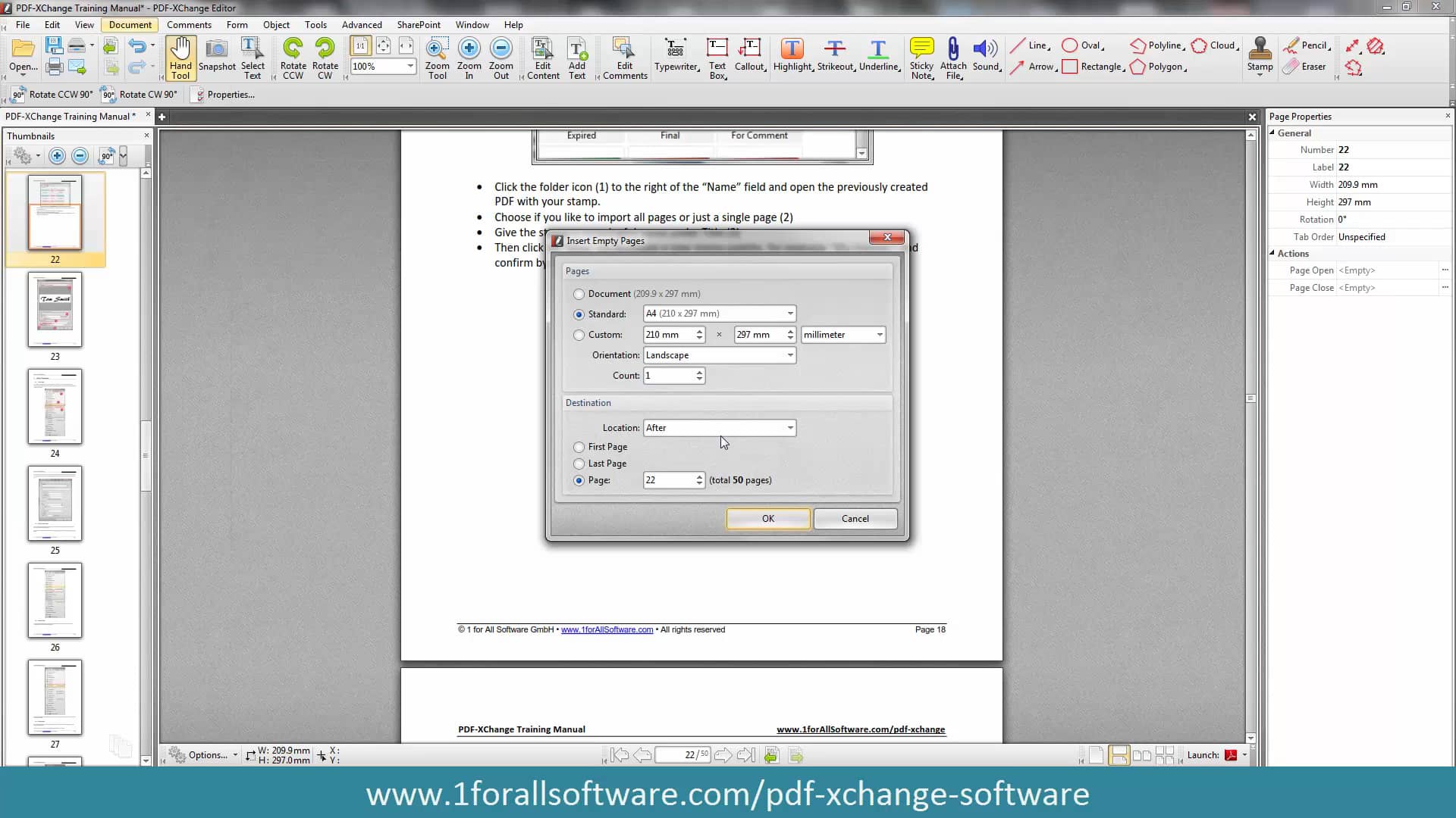 PDF-XChange Editor - Menu "Document" on Vimeo