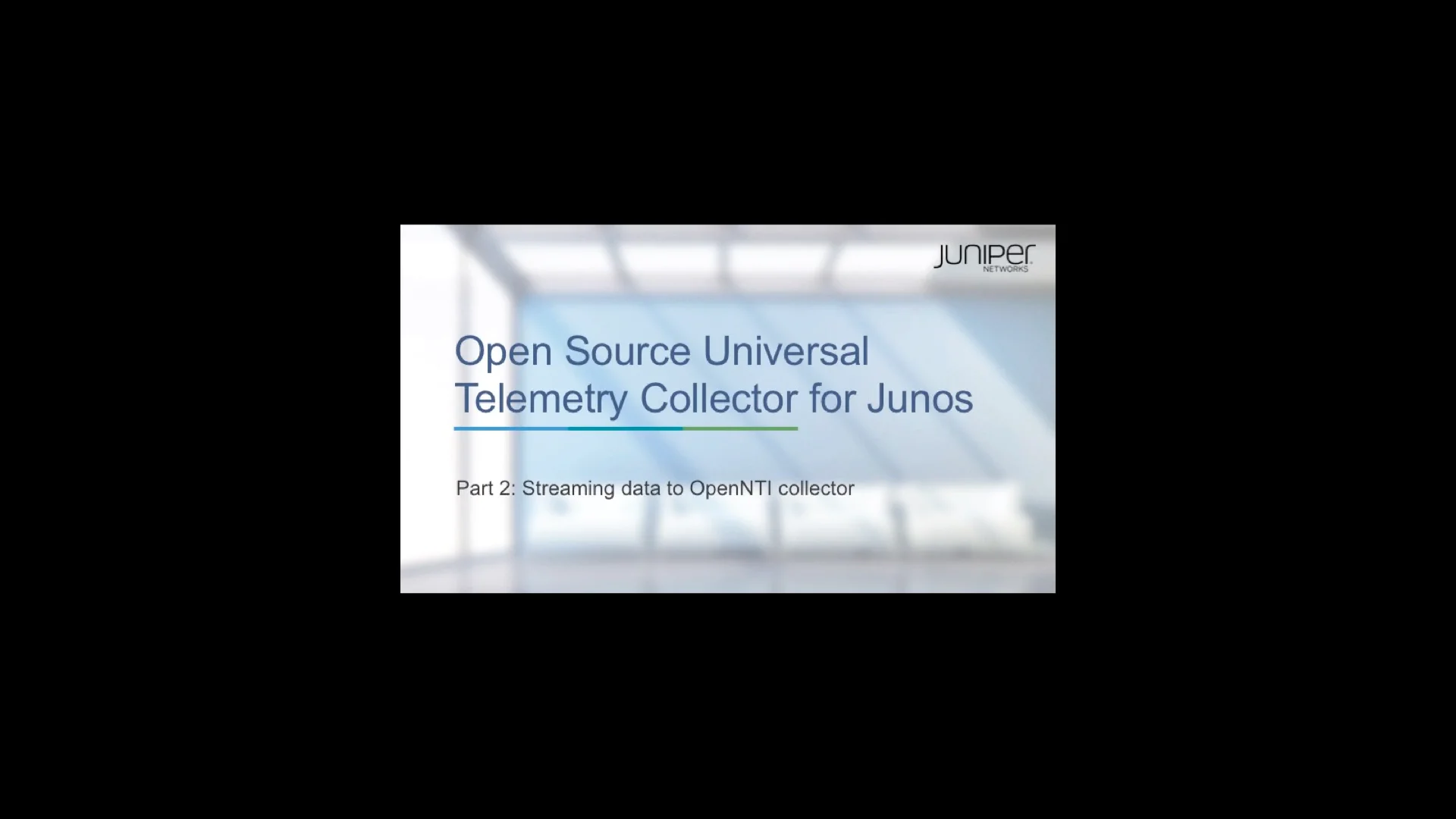 Part 2: OpenNTI, Streaming data towards OpenNTI collector on Vimeo