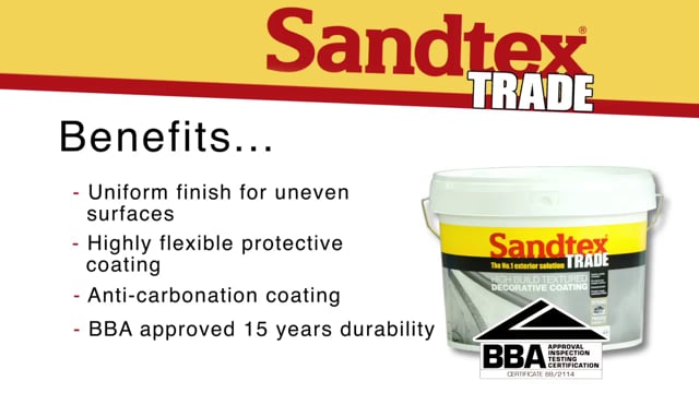 Sandtex Trade High Build White 15KG