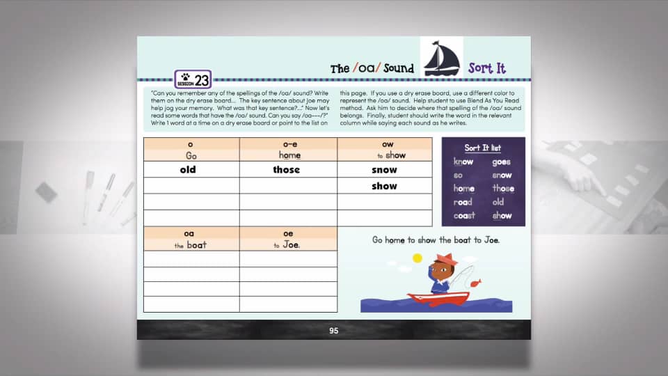 Sort It--/oa/ sound with a 2nd grader on Vimeo
