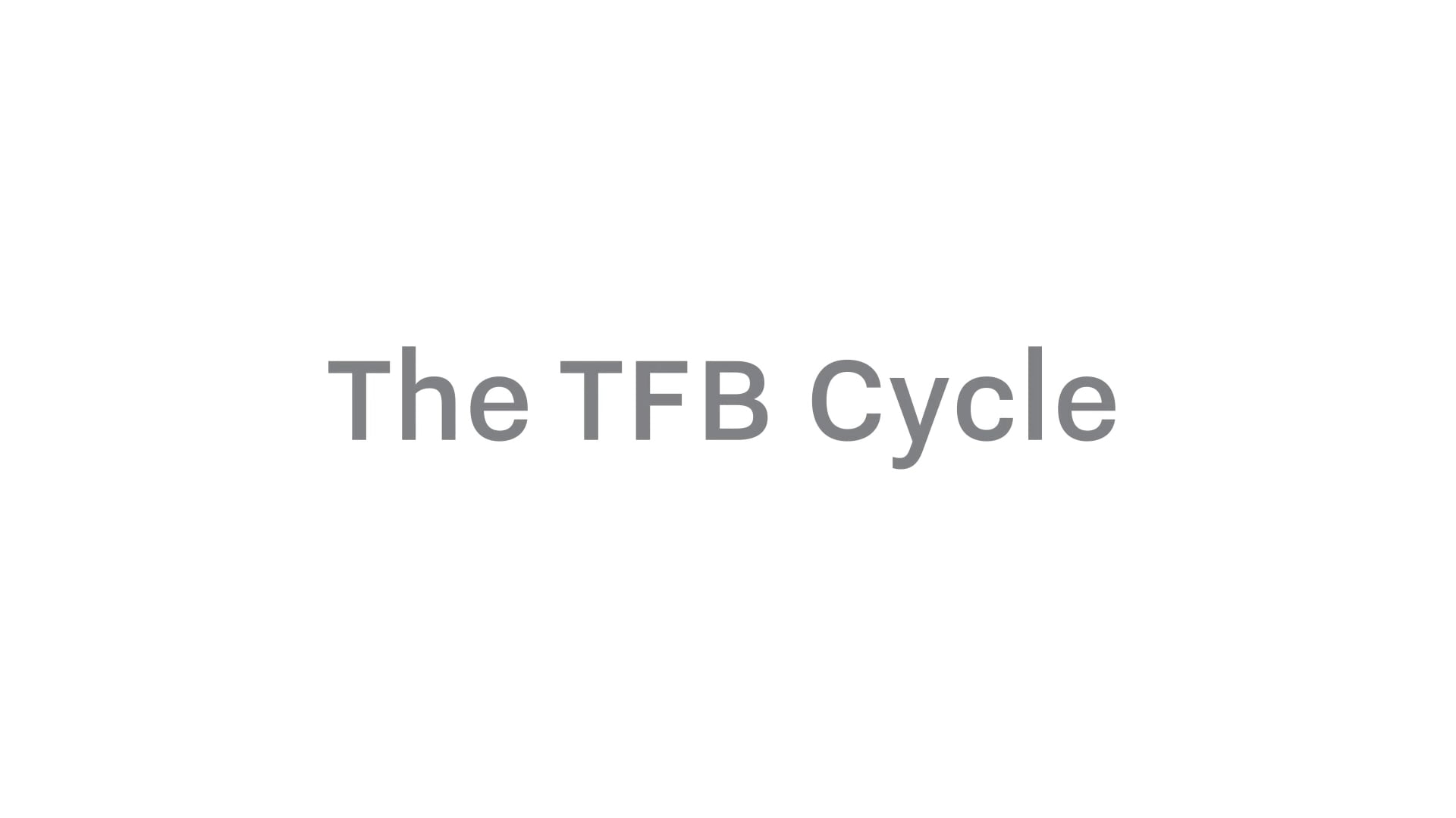 Silvercloud Health - The TFB Cycle – Euro on Vimeo