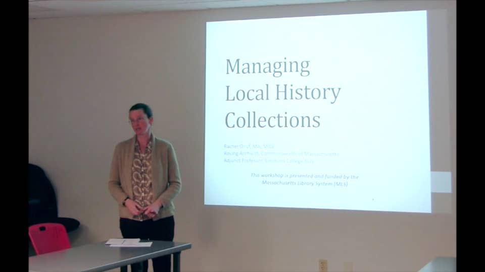 Managing Local History Collections [3/8/16] on Vimeo