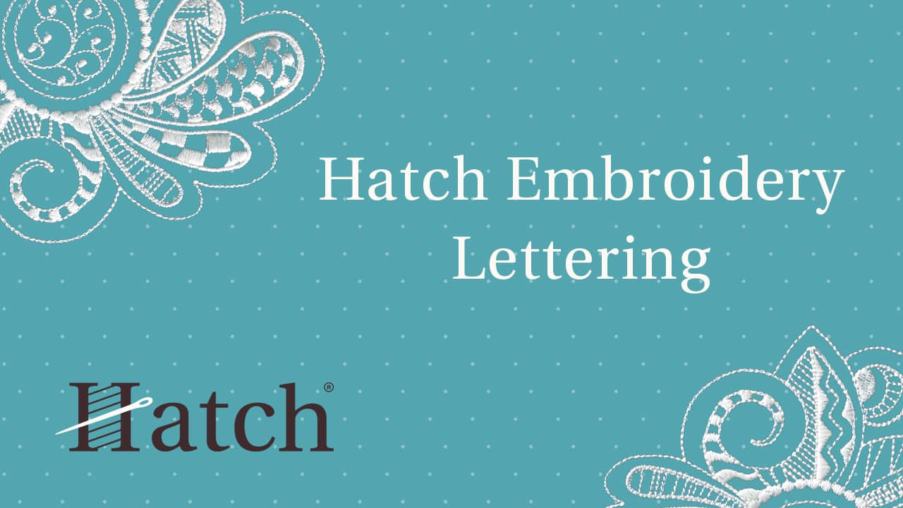 Hatch Embroidery Lettering on Vimeo