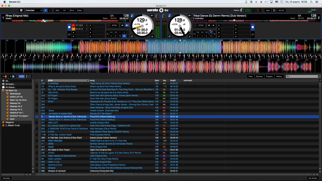 SERATO DJ v. 1.8.2 KEYBOARD SHORTCUTS 'DECKS' (Клавиатурные сокращения ...