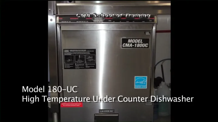 CMA Dishmachines - CMA Model 180-UC Installation Training Video on Vimeo