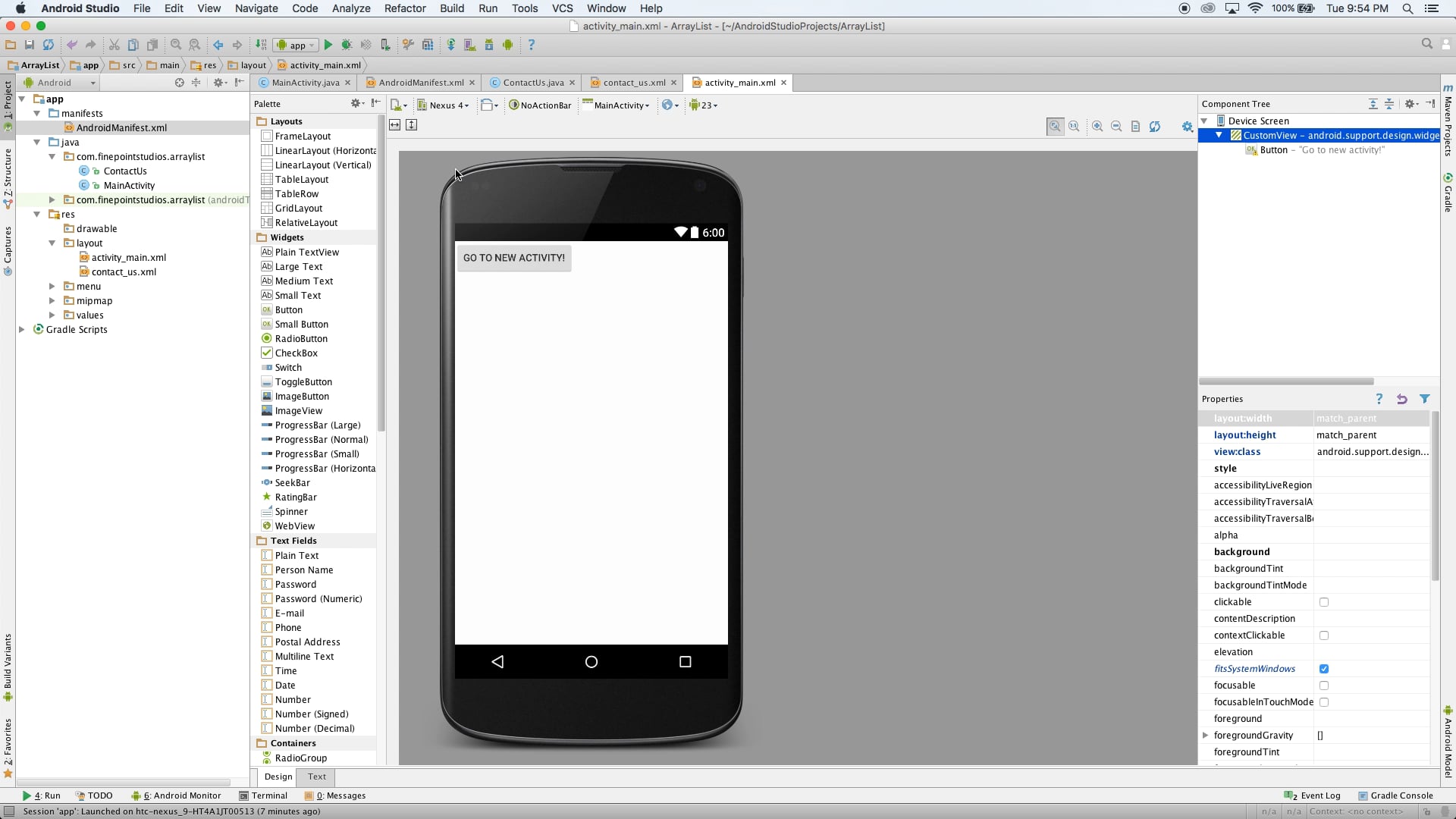 Extending AppCompatActivity in Android Studio on Vimeo