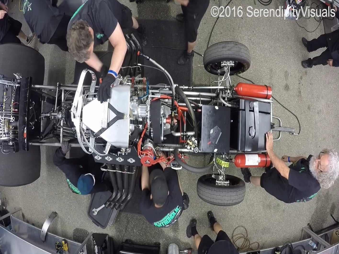 The Nitroholic Nostalgia Funny Car Team at the 2016 March Meet on Vimeo