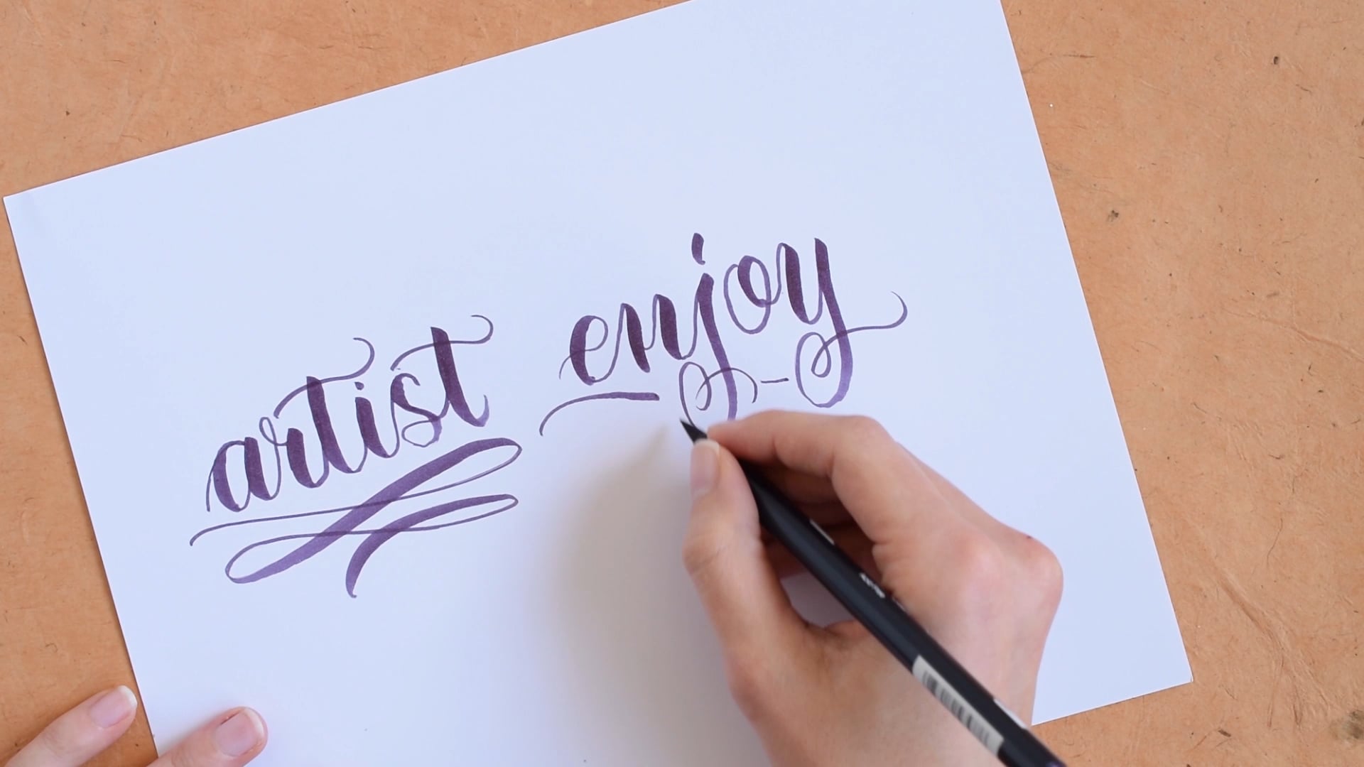 How to Write Swoops Calligraphy Flourishes on Vimeo