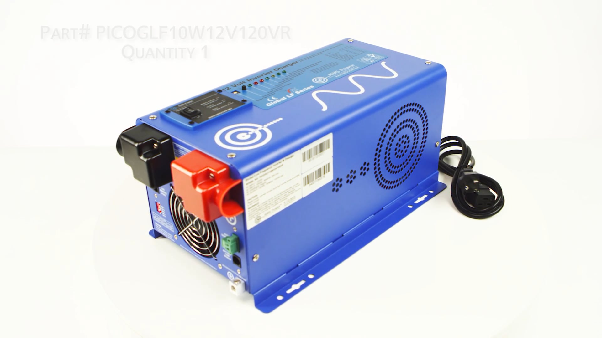 Solar Kit with 1000 Watt Inverter Charger and one 120 Watt Panel - KITB ...