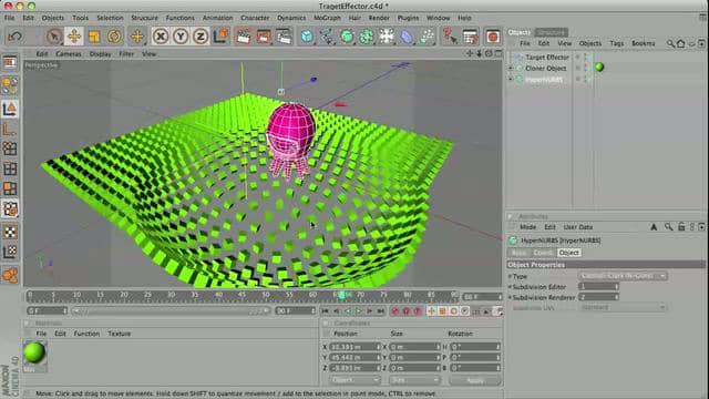 Cinema 4D Tutorial-Target Effector in MoGraph on Vimeo