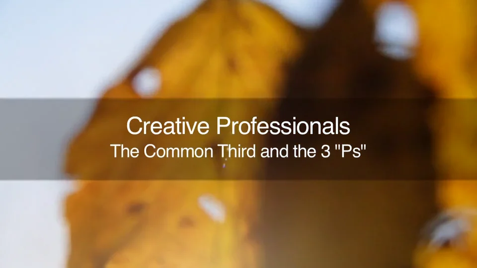 Social Pedagogy - 4- Creative Professionals the Common Third and the ...