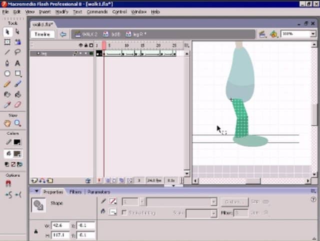 flash animation: walk cycle tutorial 2/4 on Vimeo