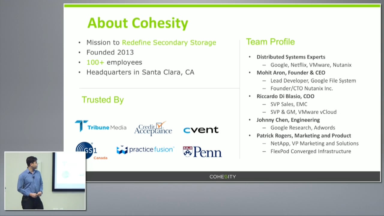 Cohesity Welcome and Update on Vimeo