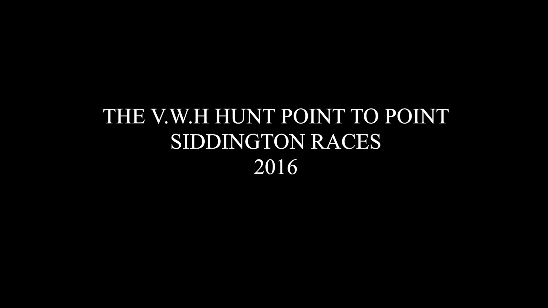 The VWH HUNT Point to Point Siddington Races 2016