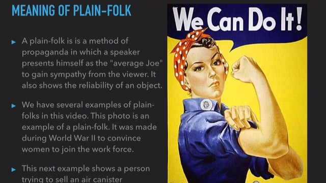 Plain folk propaganda on Vimeo
