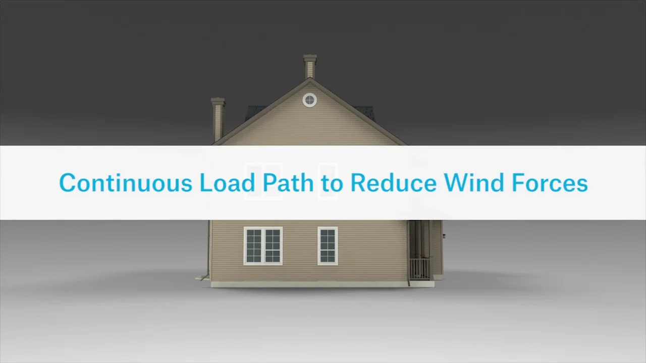 FORTIFIED Animation: Hurricane - Continuous Load Path
