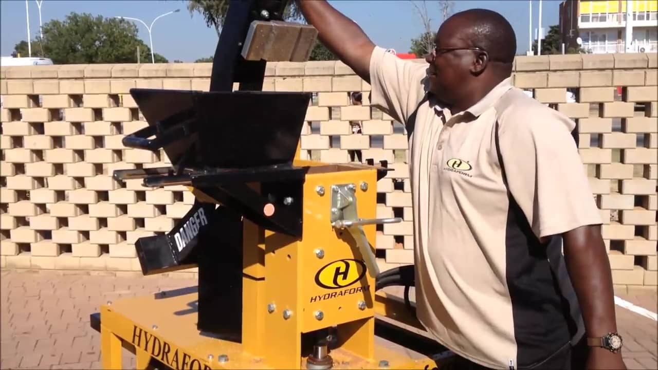 HYDRAFORM M9 Interlocking Block Making Machine on Vimeo