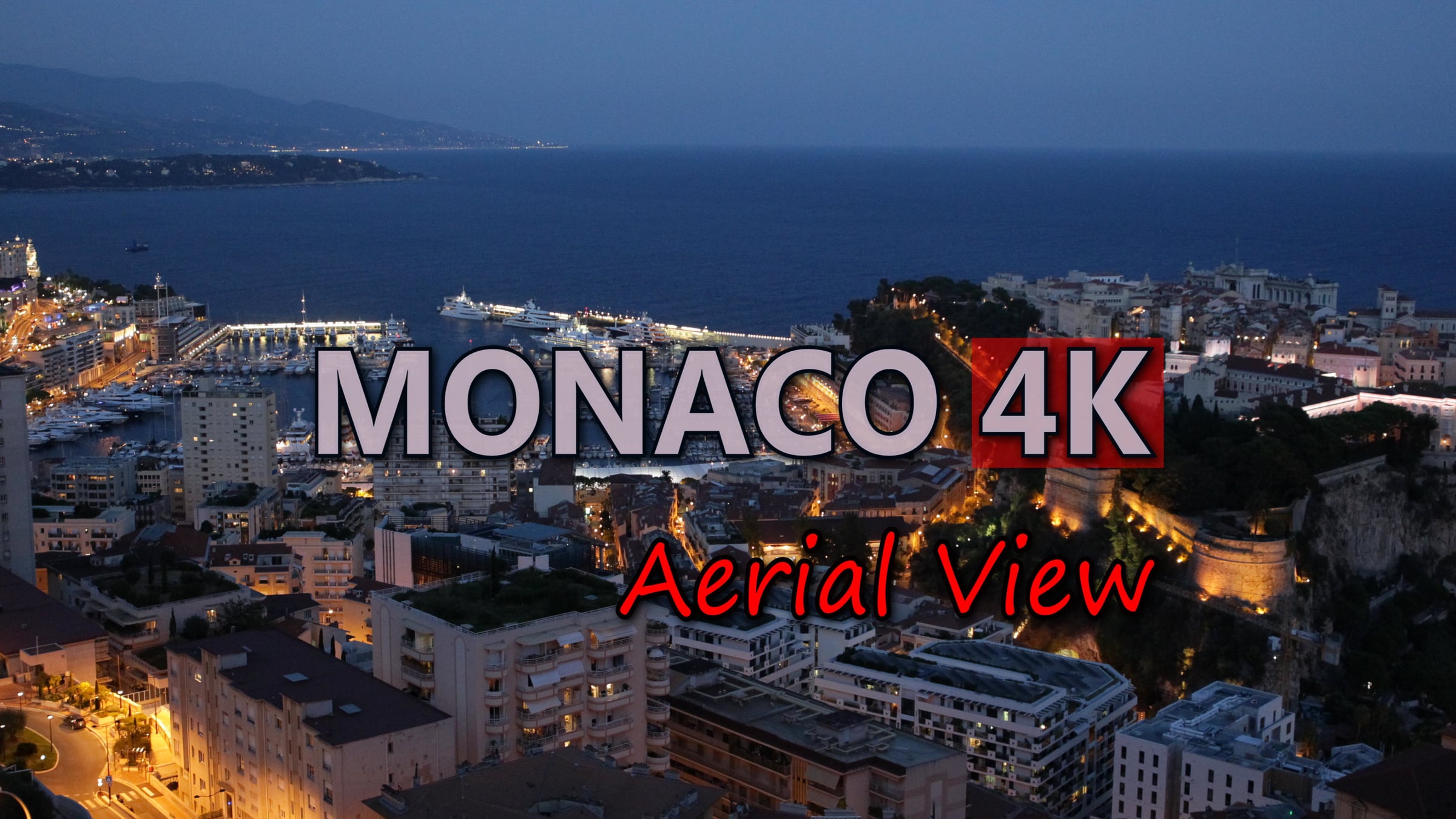Ultra HD 4K Monaco Aerial View Travel Top Sightseeings Tourists ...