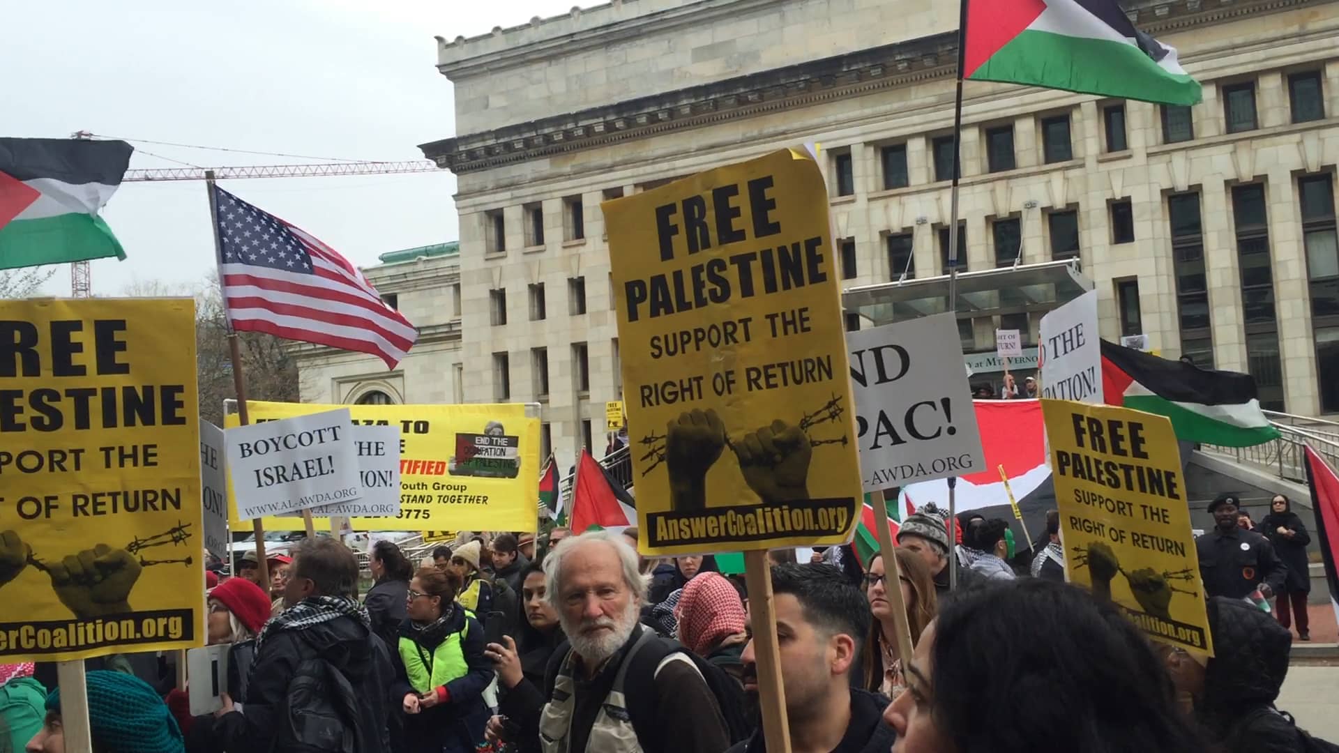 Anti AIPAC rally at the Washington Convention Center, Sunday March 20 ...