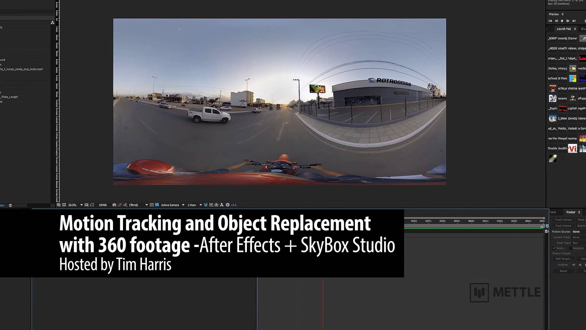 Motion Tracking and Object Replacement with 360 Footage | After Effects ...