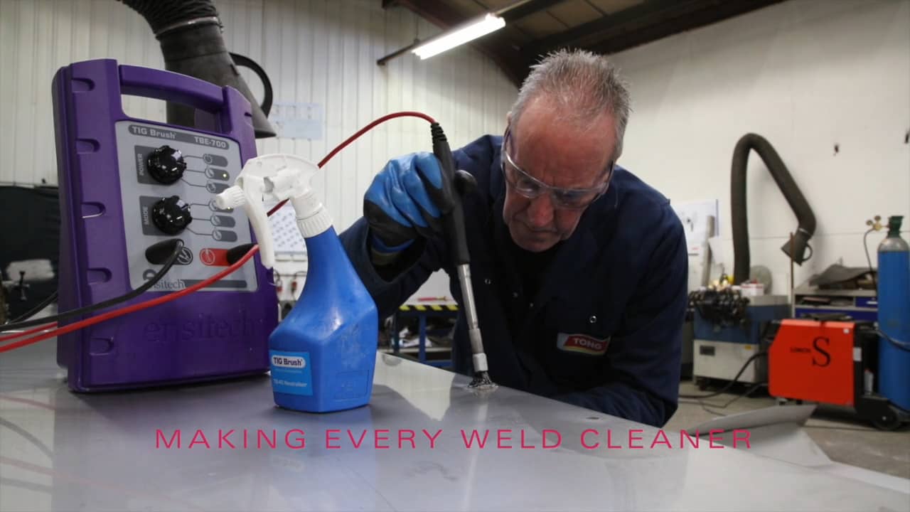 TIG Brush TBE-700 Weld Cleaner on Vimeo
