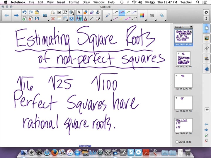 Estimating Square Roots of Non-Perfect Squares on Vimeo