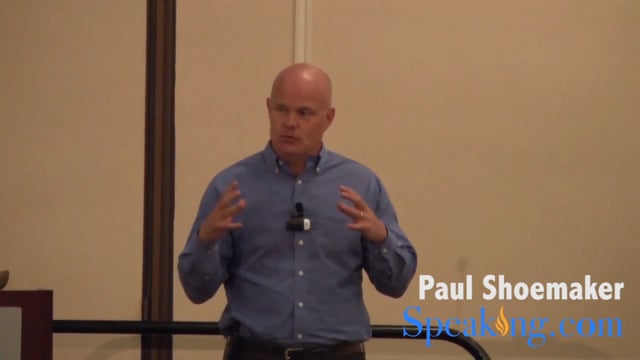 Paul Shoemaker | Speaker Agency, Speaking Fee, Videos | SPEAKING.com ...