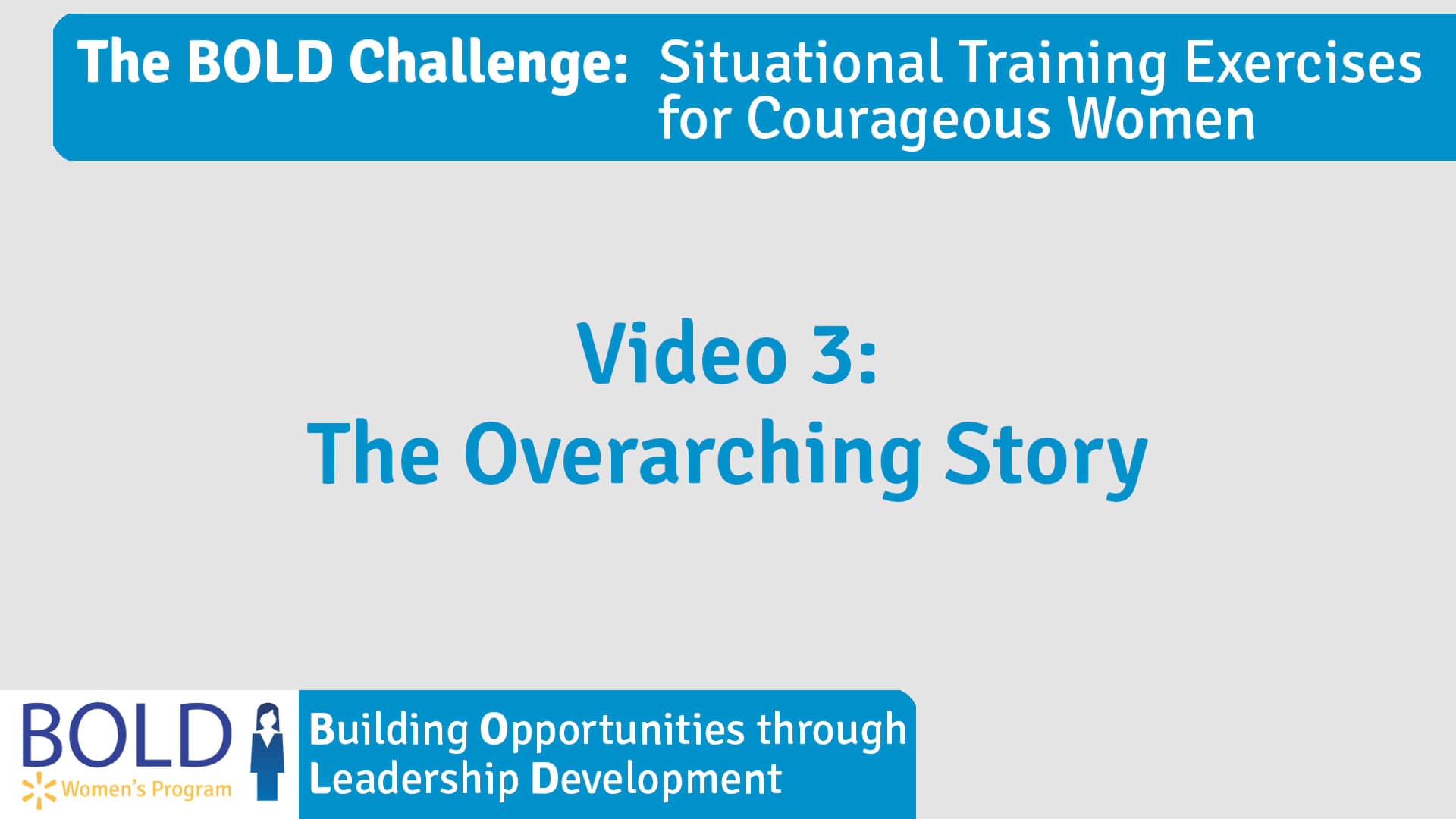 VIDEO 3: The Overarching Story [updated] on Vimeo