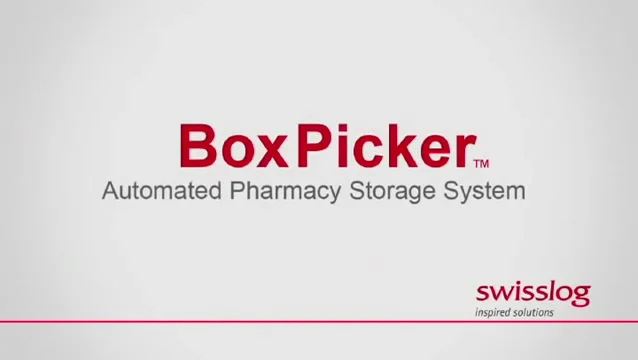 Swisslog - BoxPicker Automated Pharmacy Storage System (1) on Vimeo