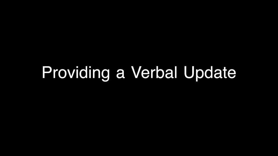 Providing a Verbal Update on Vimeo