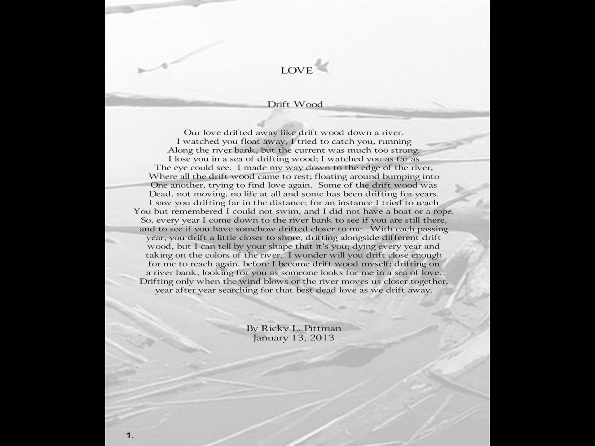 Ricky L. Pittman (The Running Writer) on Vimeo