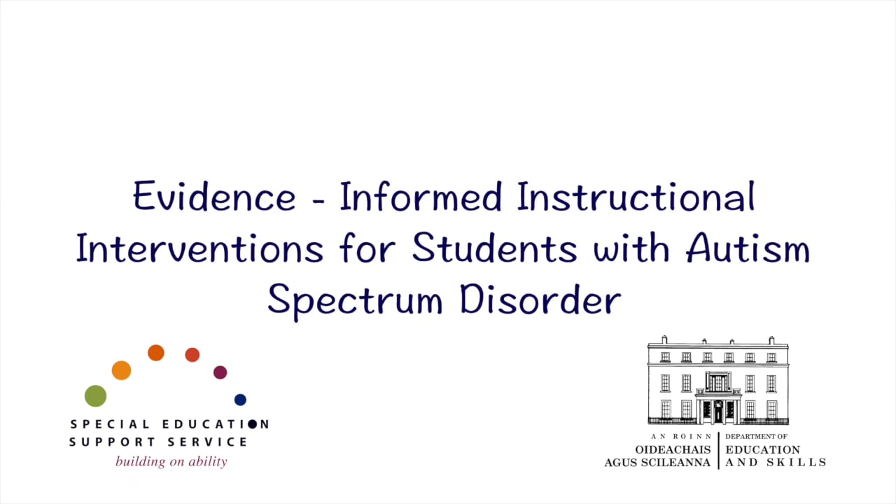 Evidence-Informed Instructional Interventions for Students with Autism ...
