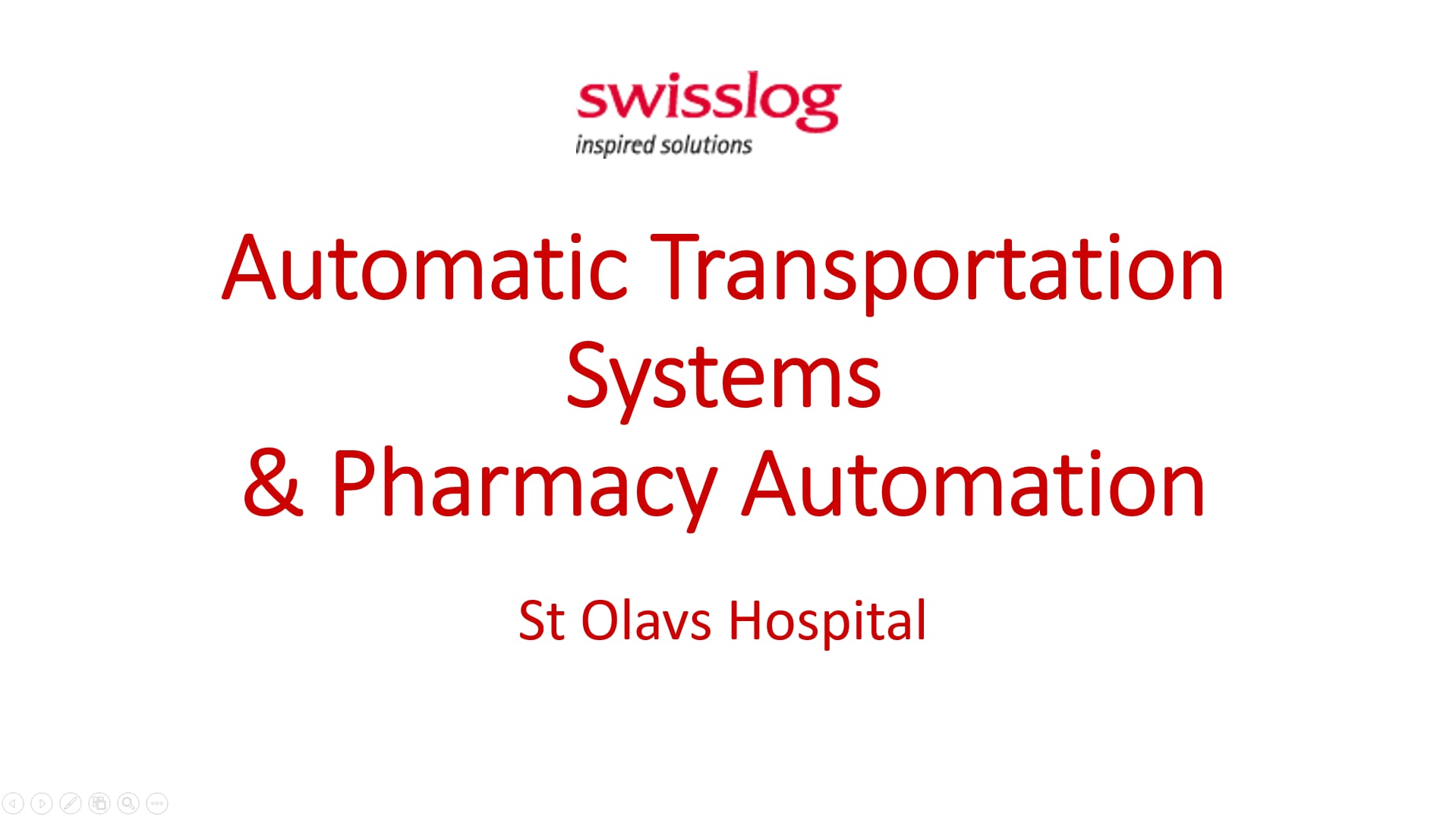 Swisslog - Swisslog Automation Systems at St Olavs Hospital on Vimeo