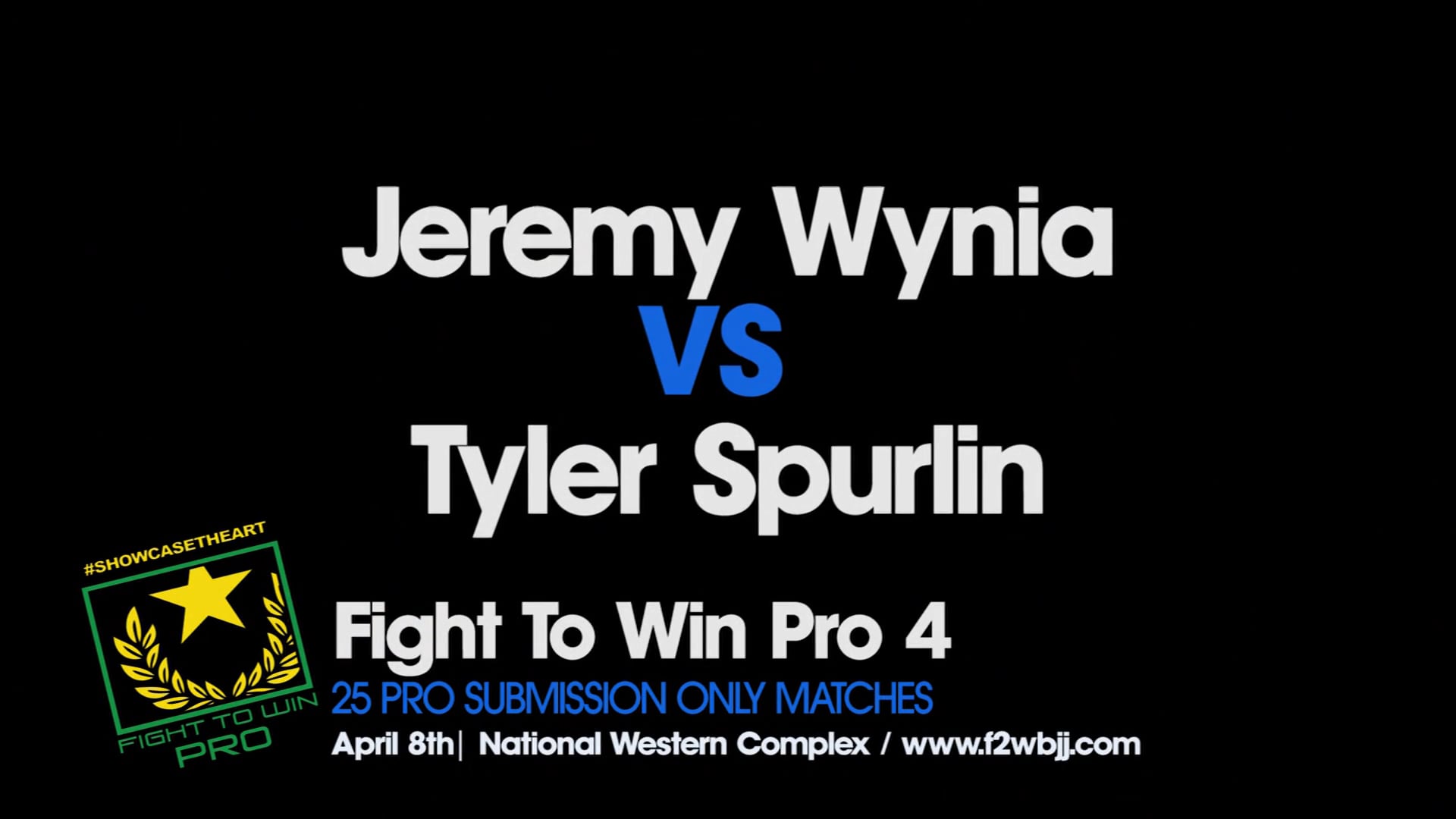 Jeremy Wynia vs Tyler Spurlin #F2WPRO4 Promo Video on Vimeo