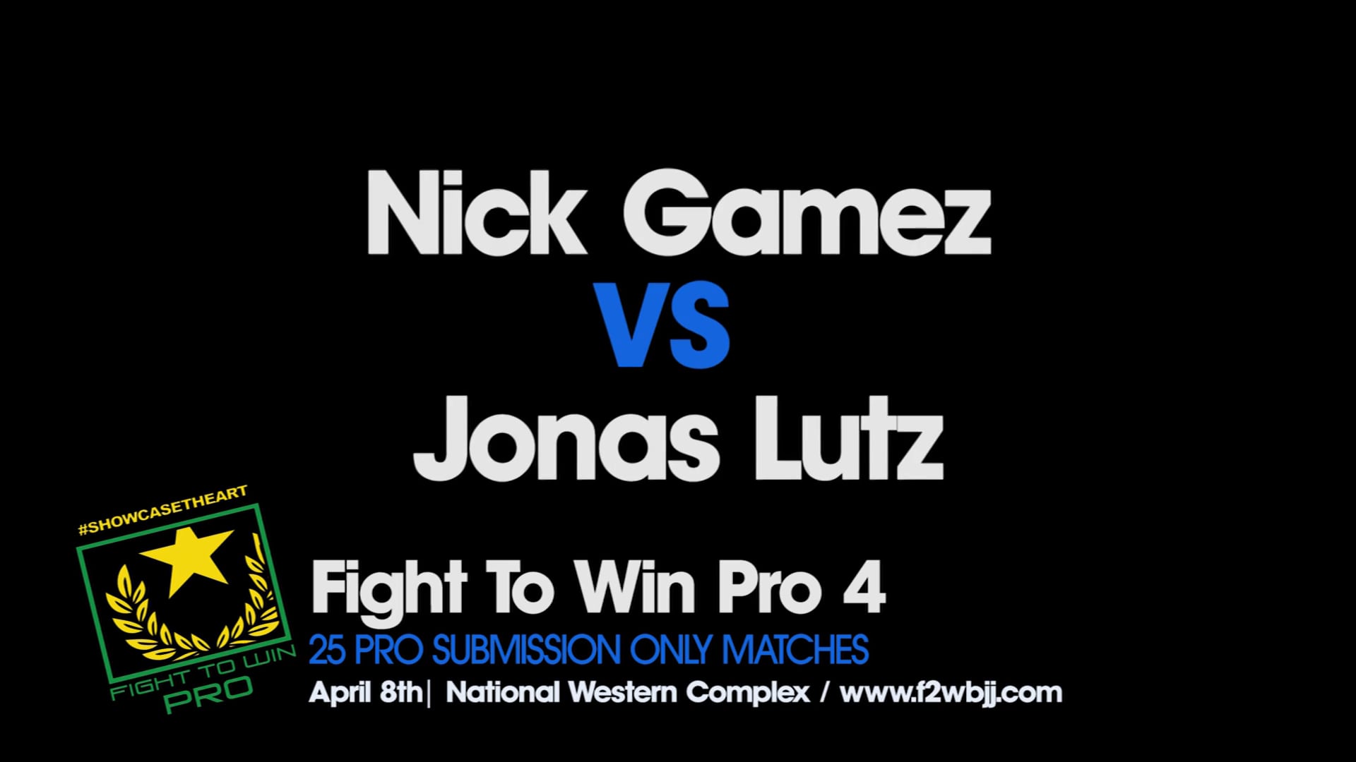 Nick Gamez vs Jonas Lutz #F2WPRO4 Promo Video on Vimeo