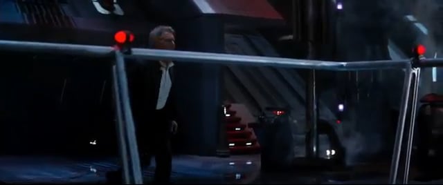 Star Wars The Force Awakens Han Solo death scene