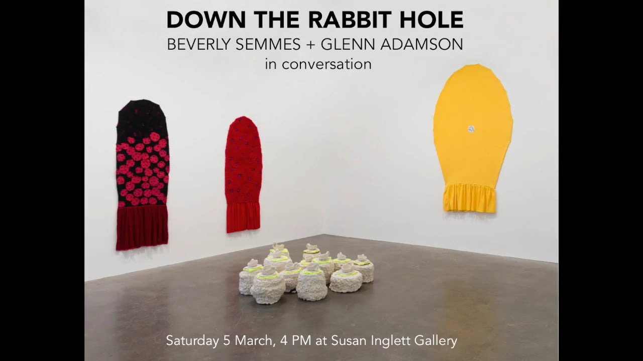 Rabbit Hole- Beverly Semmes and Glenn Adamson in Conversation on Vimeo