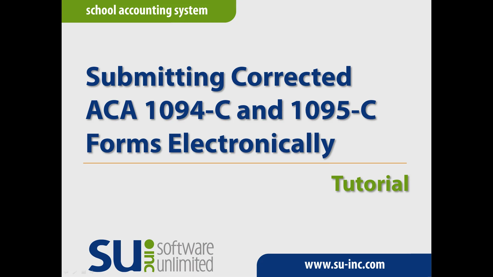 Training Tutorials - Submitting Corrected ACA 1094-C and 1095-C Forms ...