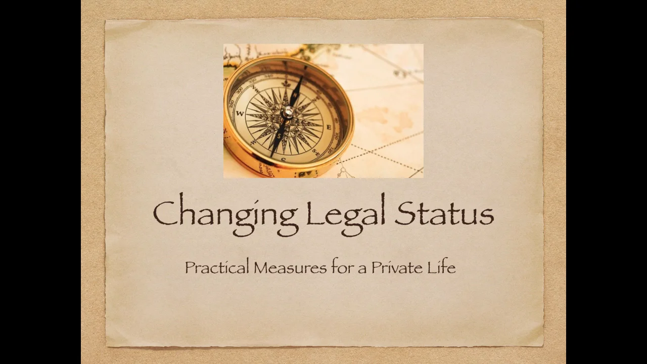 Watch Part II - Change your Legal Status - Practical Matters Online ...