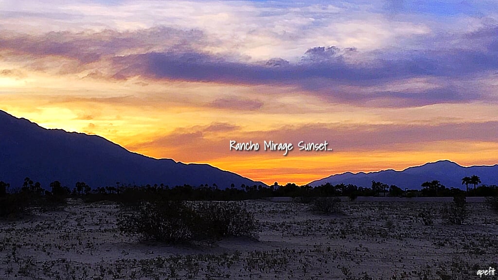 April 5, 2016 Rancho Mirage Sunset... on Vimeo