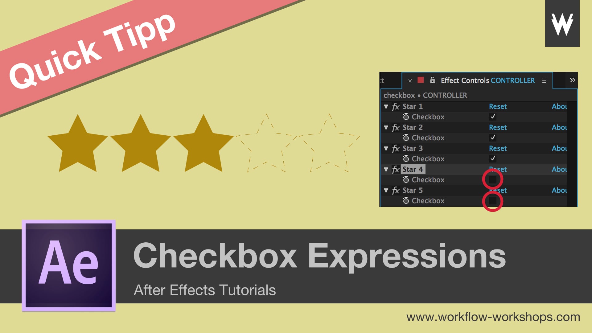 After Effects Tutorial - Checkbox Expressions on Vimeo
