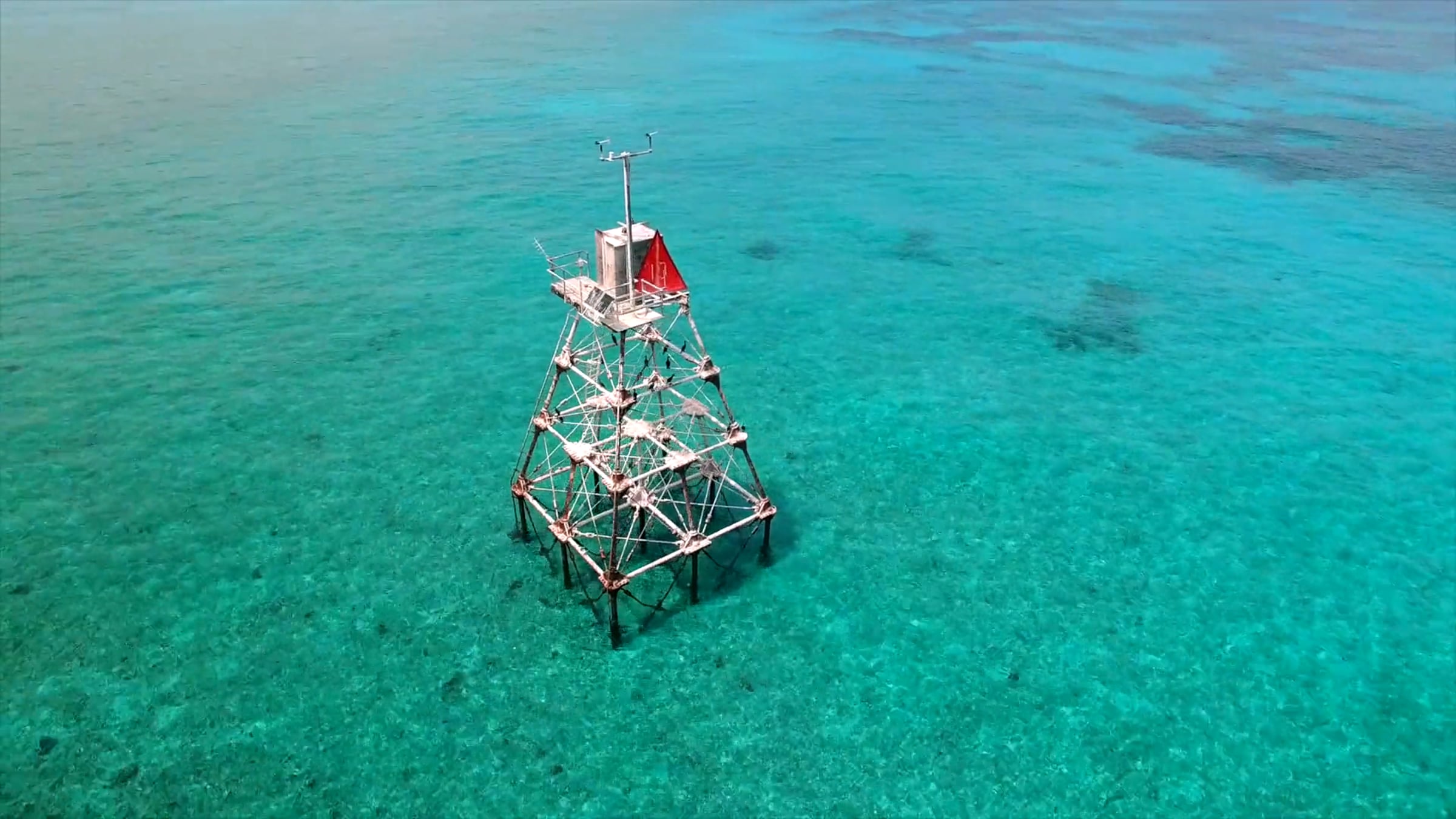 Molasses Reef Light off the coast of Key Largo, Florida Keys