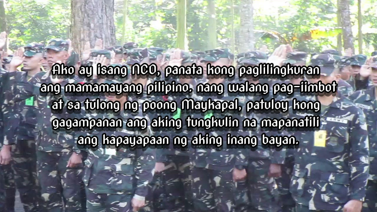 Kredo ng NCO ng Hukbong Katihan ng Pilipinas on Vimeo