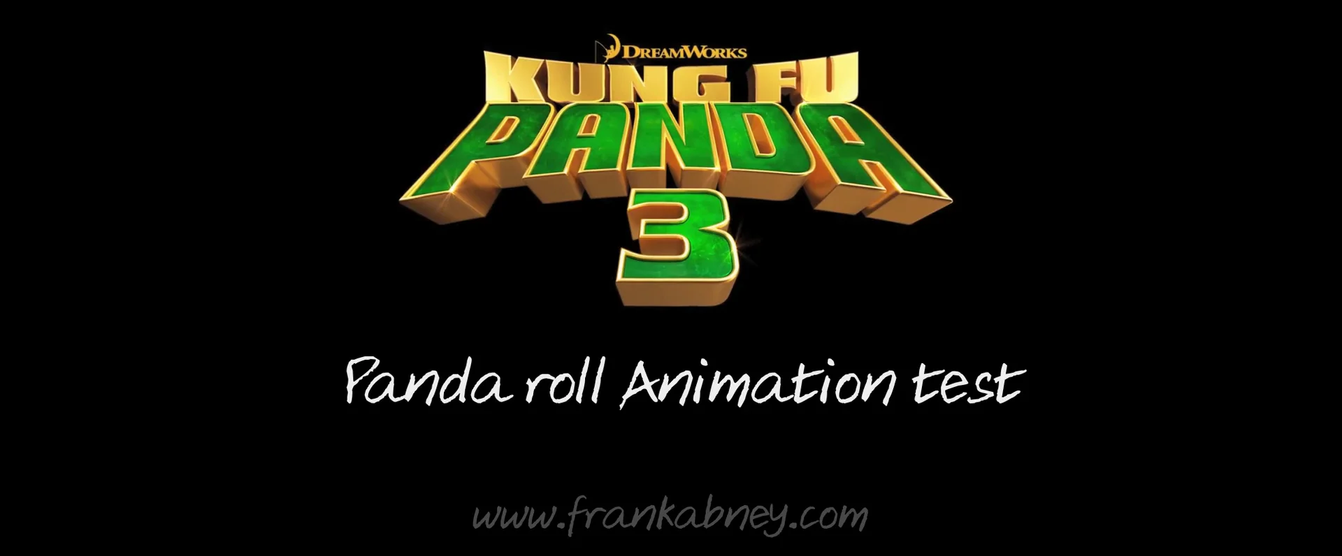 Kung Fu Panda 3 - Panda roll animation test on Vimeo