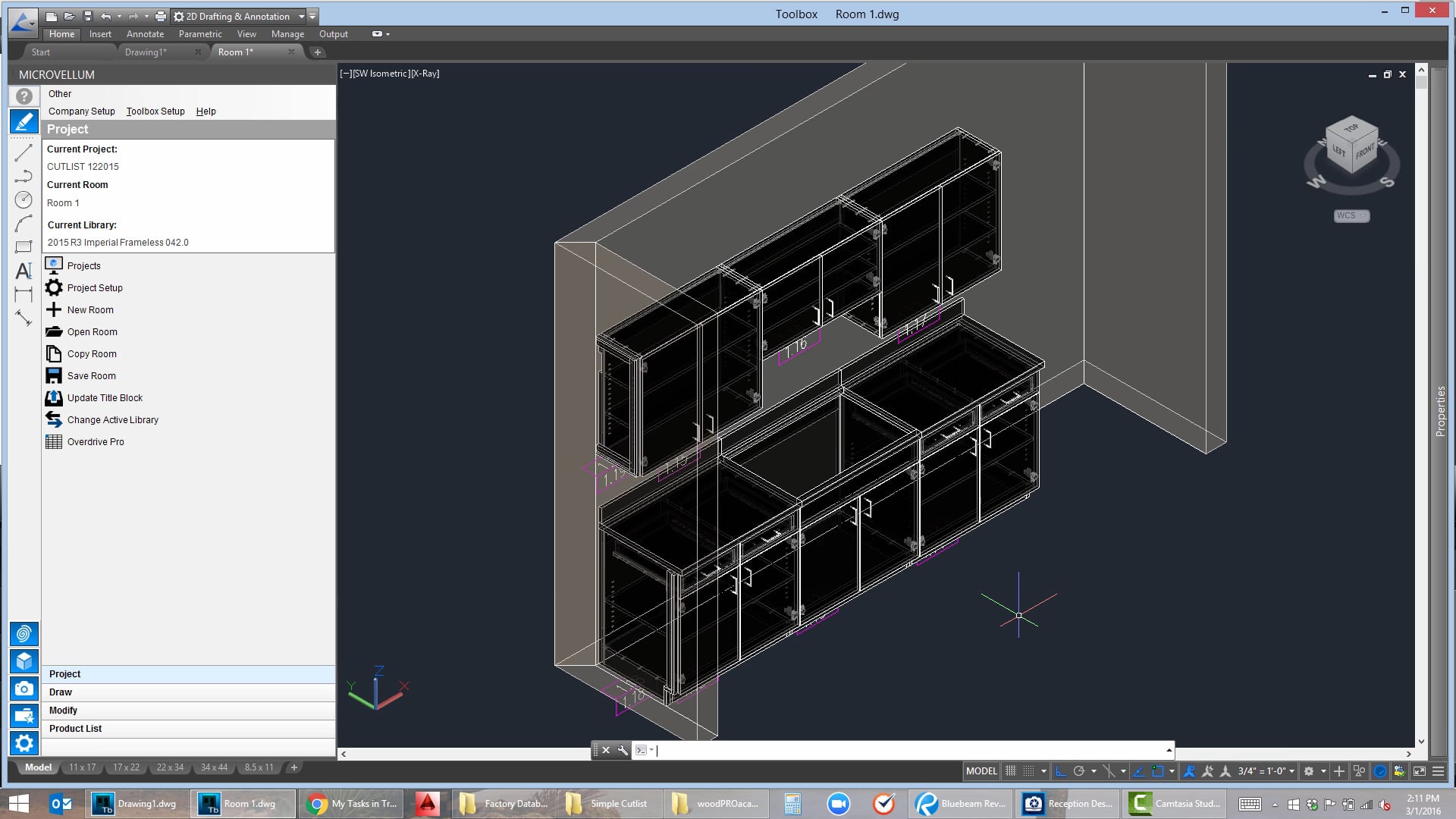 Microvellum Drafting, Casework Kitchen -- Part 1, Creating Products ...