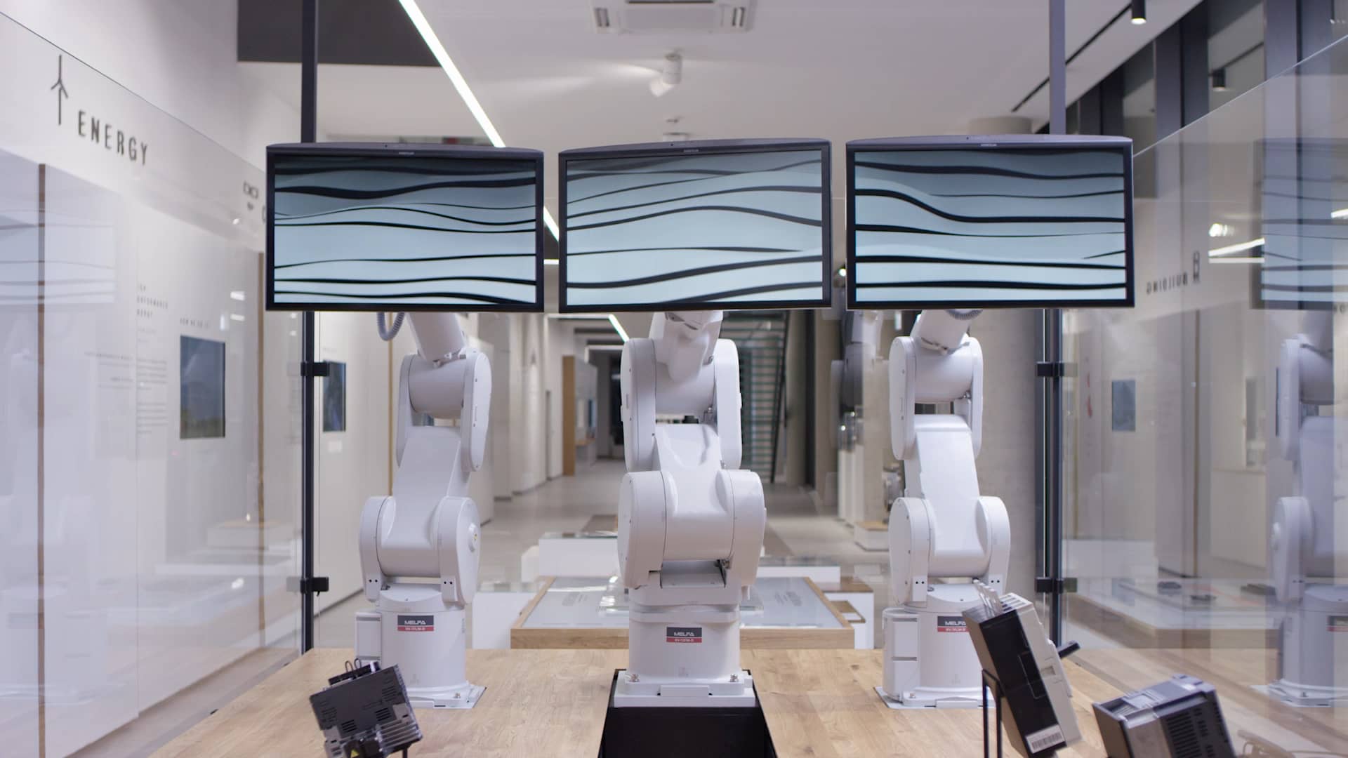 THREEBOTS | Mitsubishi Electric Robotics Exhibit on Vimeo