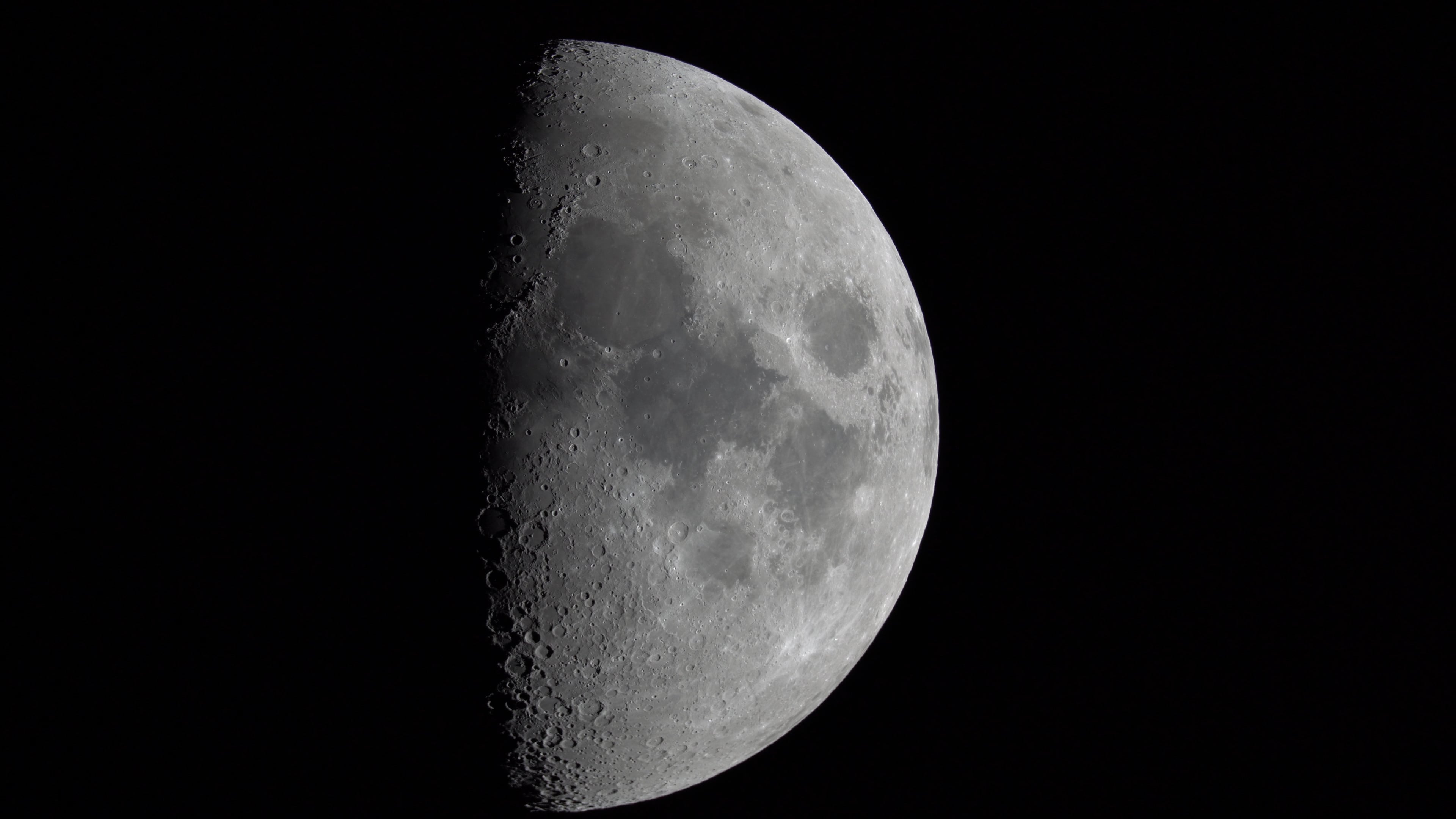 The moon in 4K UHD with the Sony a6300 and 1480mm F6.3 Celestron C9.25 ...
