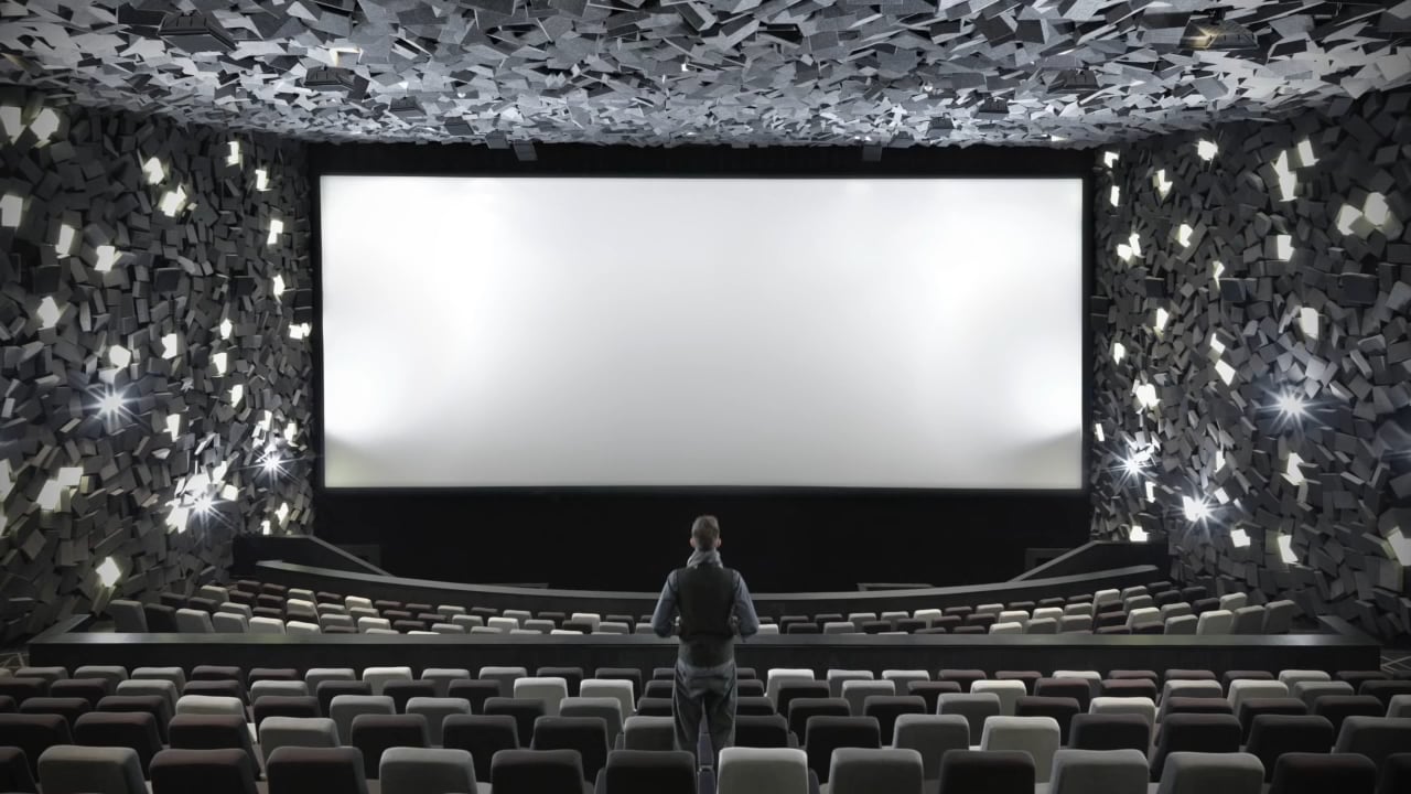One Plus Partnership's cinema interior resembles 'a big explosion' on Vimeo