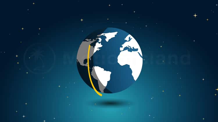 Animated Planet Spinning