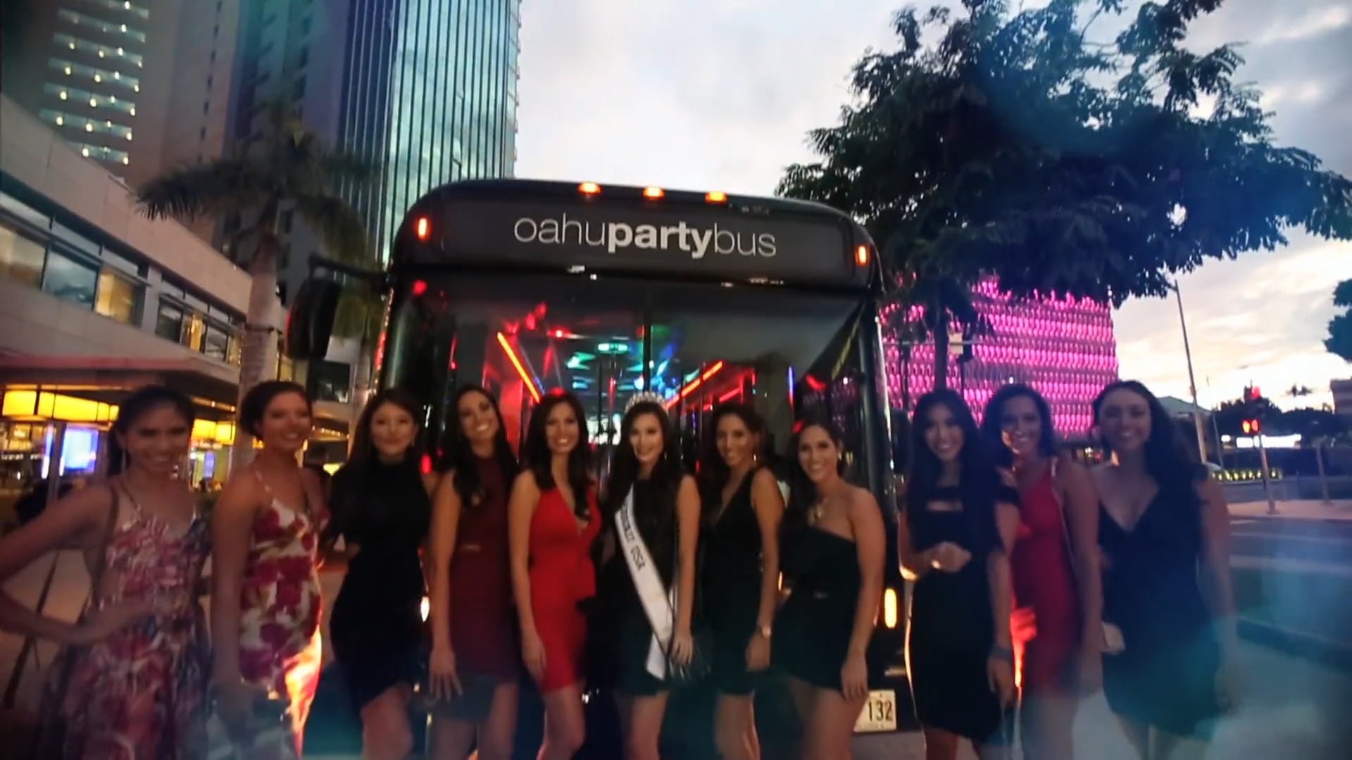 Oahu Party Bus & Miss Hawaii Usa Fun Video 🥇 Own That Crown